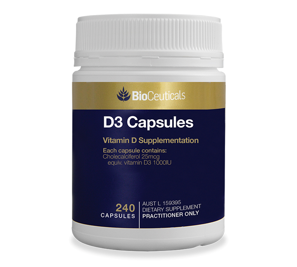 BioCeuticals D3 240 Capsules | Pittwater Pharmacy & Compounding Chemist