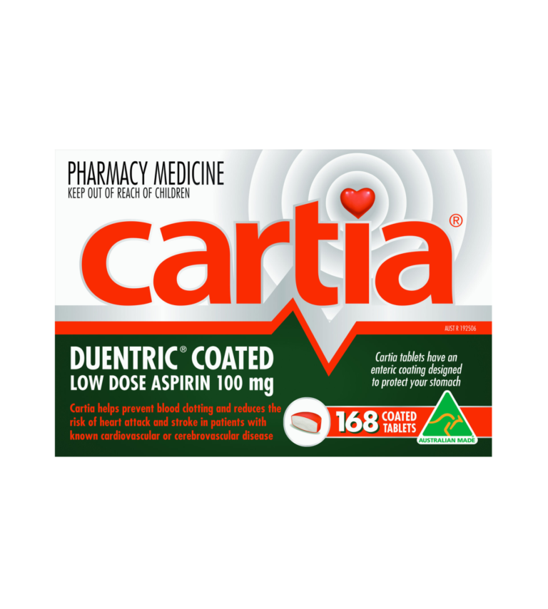 Cartia 100mg Tablets 168 - Pittwater Pharmacy & Compounding Chemist