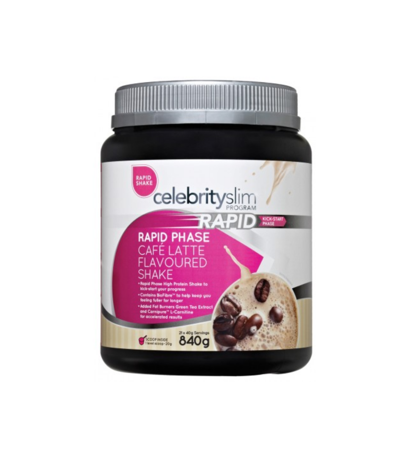 Celebrity Slim Rapid Shake Cafe Latte 840g - Pittwater Pharmacy