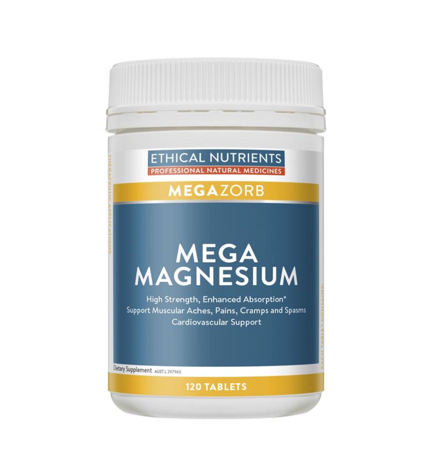 Ethical Nutrients MEGAZORB Mega Magnesium 120 Tablets - Pittwater Pharmacy