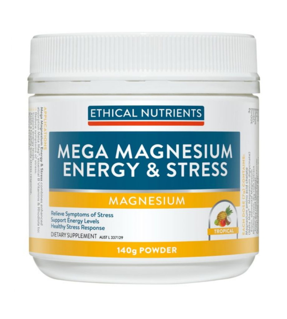 Ethical Nutrients Megazorb Mega Magnesium Energy & Stress Tropical140g